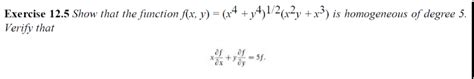 Solved Exercise Show That The Function Chegg