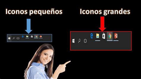 Como CAMBIAR EL TAMAÑO De Los ICONOS De La BARRA DE TAREAS En Windows