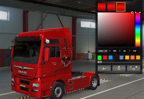 Man TGX Euro6 Metallic Skull Skin V 1 0 Allmods Net