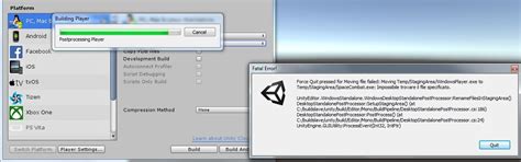 Moving File Failed Moving Tempstagingareawindowsplayerexe