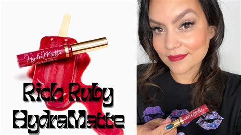 Rich Ruby Hydramatte Try On By Senegence And Lipsense Youtube