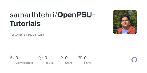 GitHub Samarthtehri OpenPSU Tutorials Tutorials Repository