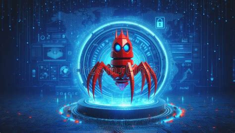 Digital Trojan Virus Concept Art Stock Illustration Illustration Of