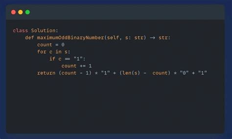 Day 9 Of 100daysofcodechallenge Maximum Odd Binary Number Kanishkar