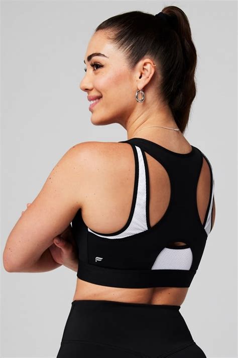 Front Zip High Impact Sports Bra Fabletics Canada