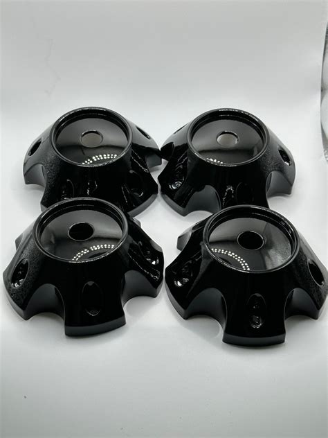 114mm Gloss Black Color 4 Pcs Car Wheel Center Caps Universal Center