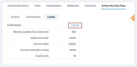 Actions By Zoho Flow