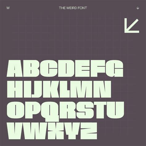 The Weird Font Uncommonly Vibrant