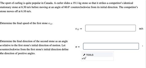 Solved The Sport Of Curling Is Quite Popular In Canada A Chegg