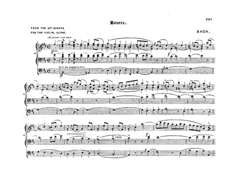 Violin Partita No1 In B Minor Bwv 1002 Bach Johann Sebastian