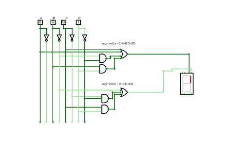 Circuitverse 7 Segment