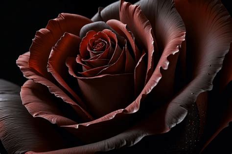 Premium Ai Image Dark Red Rose