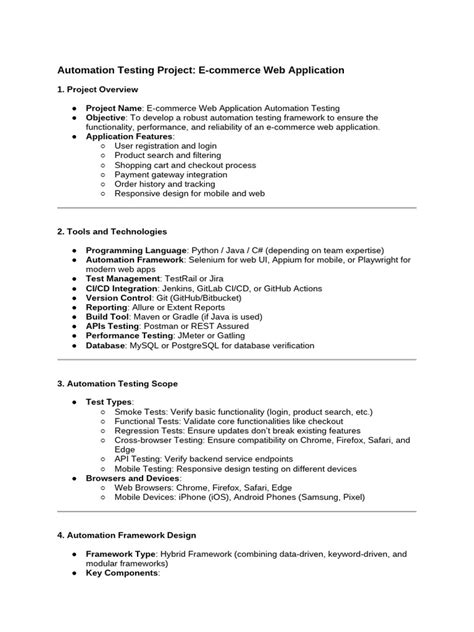 Automation Testing E Commerce Web Application Pdf Web Application Safari Web Browser