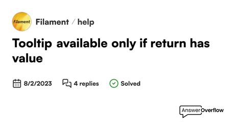 Tooltip Available Only If Return Has Value Filament