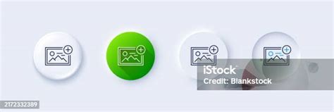 사진 선 아이콘을 추가합니다 이미지 썸네일 기호입니다 선 아이콘 벡터 0명에 대한 스톡 벡터 아트 및 기타 이미지 0명 3차원 형태 고급 Istock