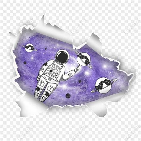 우주 일러스트 비행사 스타 찢어진 된 종이 기술 공간 하늘행성 Png 일러스트 무료 다운로드 Lovepik