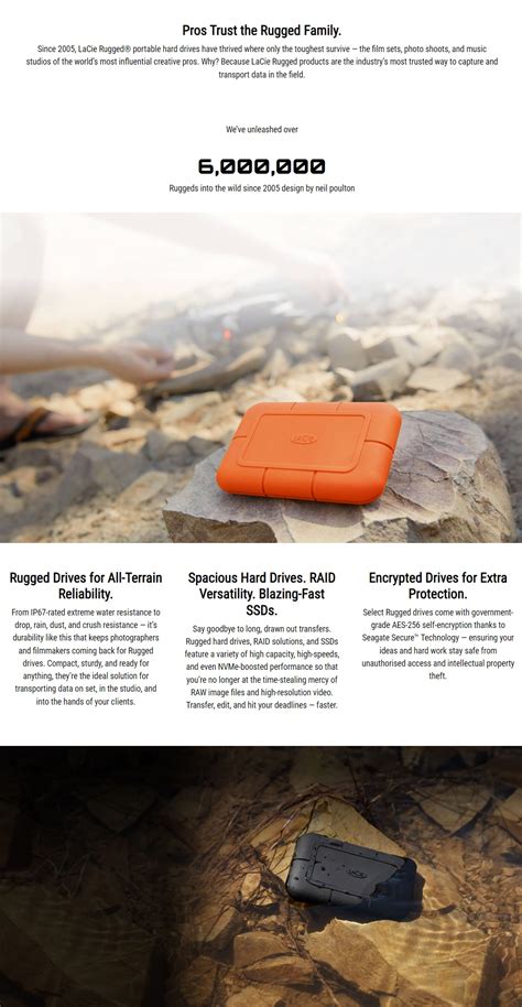 Lacie Tb Rugged Usb Type C External Portable Hard Drive Bpc Technology