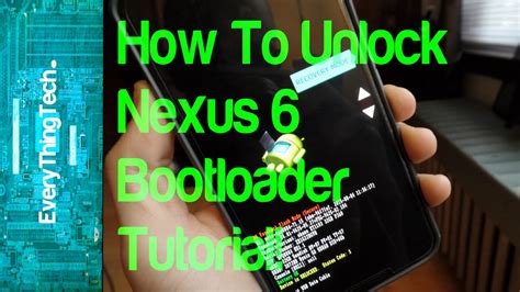 How To Unlock Nexus 6 Bootloader Tutorial YouTube