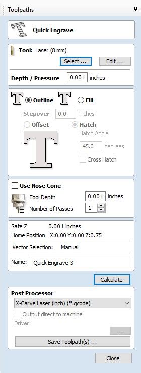 Vectric Laser Post Processor J Tech Photonics Inc