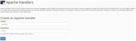 Mengenal Apache Handler Di Cpanel Idcloudhost