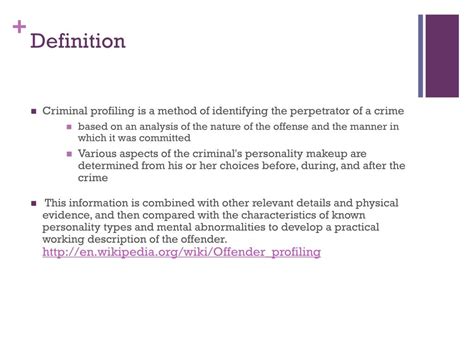Ppt Criminal Profiling Powerpoint Presentation Free Download Id 3987898