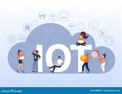 IOT Internet Of Things Devices And Connectivity Concepts On A Network