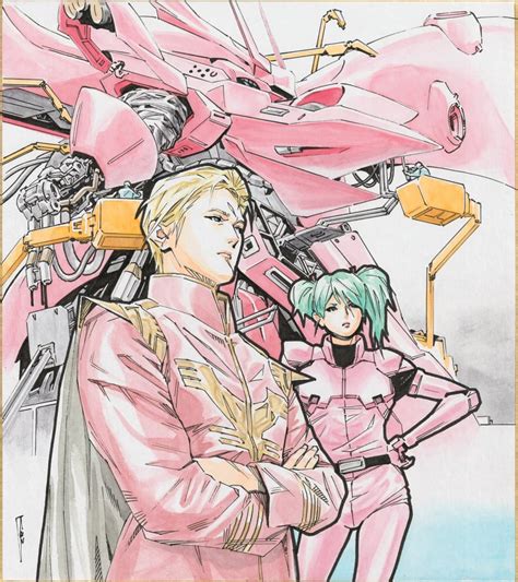 Char Aznable Quess Paraya And Nightingale Gundam And 2 More Drawn