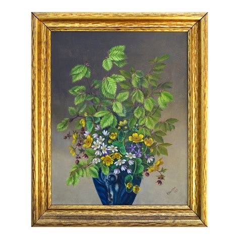 1930s Meadow Wildflowers Still Life By Anna Westphal Chairish