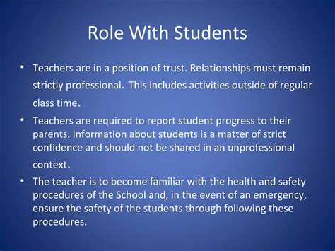 Teachers Professional Code Of Conduct PPT