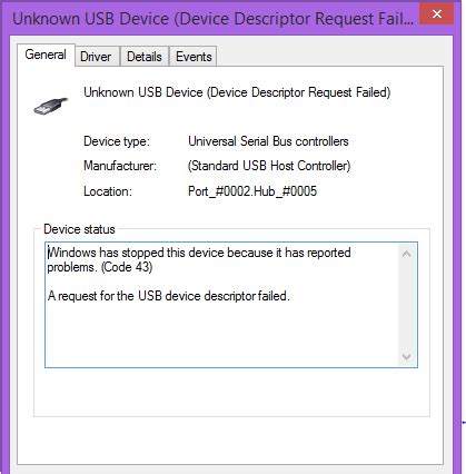 Fixed Device Descriptor Request Failed Error TechMused