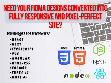 your figma designs converted into pixel perfect and responsive website
