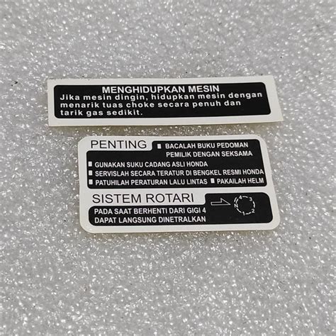 Jual Stiker Sticker Pelengkap Stripping Striping Batok Totok Honda