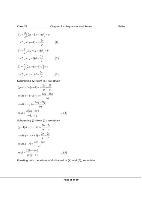 Ncert Solutions For Class 11 Maths Chapter 9 Sequences And Series