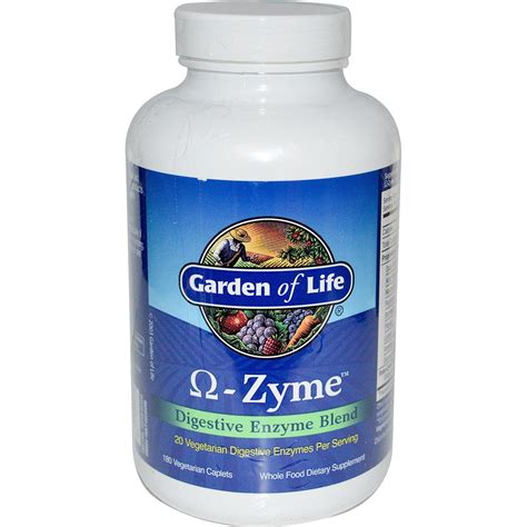 Garden Of Life O Zyme Digestive Enzyme Blend 180 Vegetarian Caplets