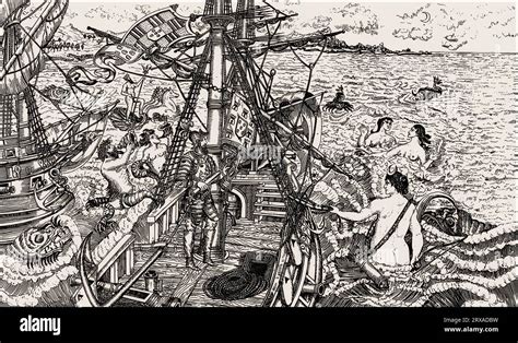 Illustration allégorique de Vasco da Gama passant le Cap de bonne