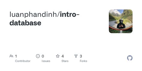 Github Luanphandinh Intro Database
