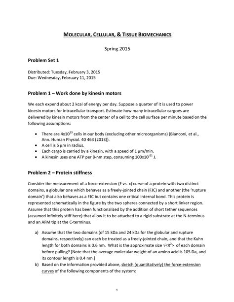 Practice Set 1 Lecture Assignment Molecular Cellular And Tissue
