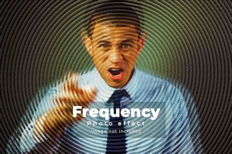 Premium Psd Frequency Wave Glitch Photo Effect