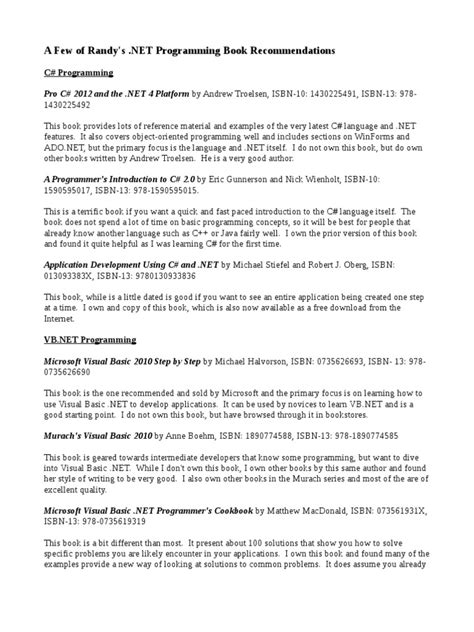 net programming books pdf c sharp programming language digital