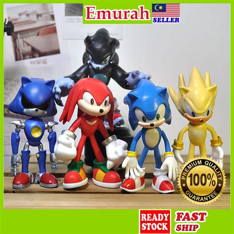 Super Sonic The Hedgehog 6pcs5pcs Action Figure Shadow Amy Rose