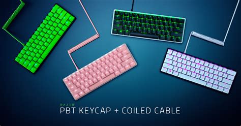 Keyboard Keys Replacement Razer PBT Keycap With Coiled Cable Upgrade Set Razer United States