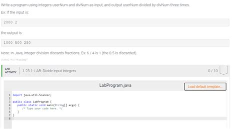 Solved Write A Program Using Integers Usernum And Divnum As