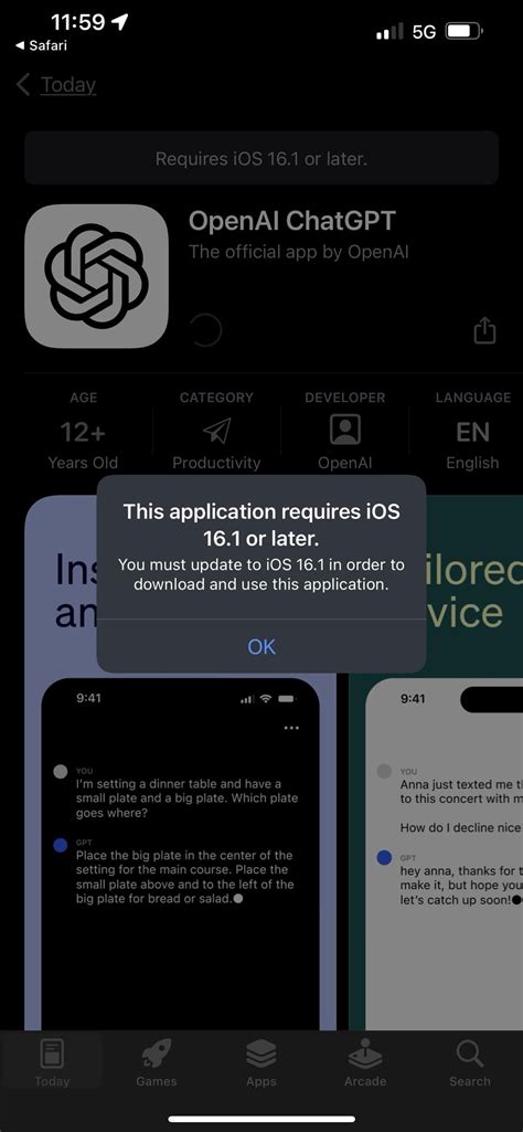 Request Tweak To Allow Openai Chatgpt On Lower Os Versions Rjailbreak