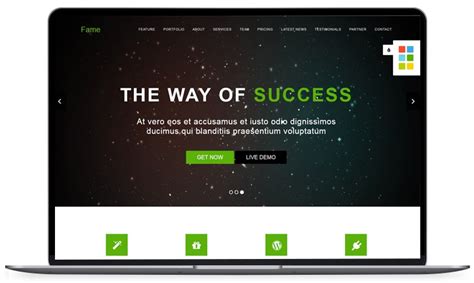 fame one page multipurpose business template fastcode space