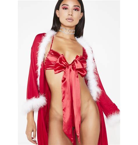 Holiday Satin Bow Lingerie Teddy Dolls Kill