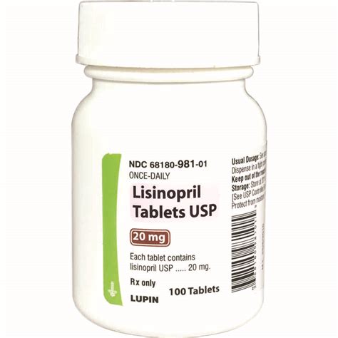 Lisinopril 20 Mg Generic