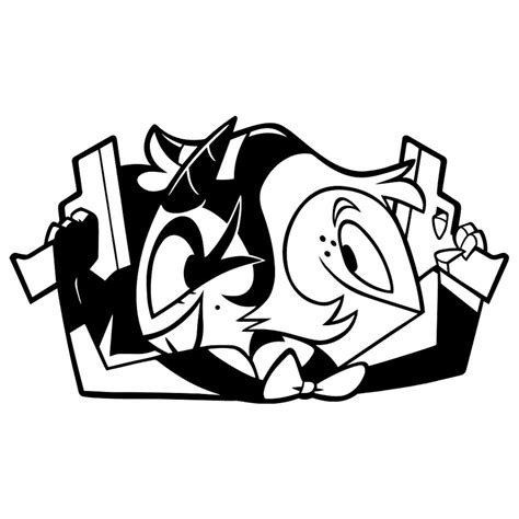 Helluva Boss Millie And Moxxie Decal Etsy