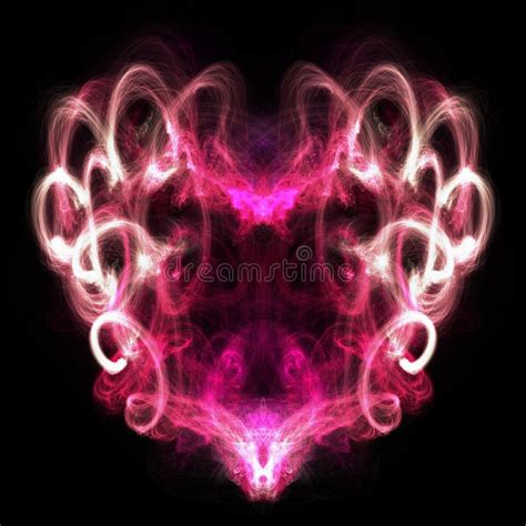 Neon Light Heart Overlay Stock Illustrations 83 Neon Light Heart