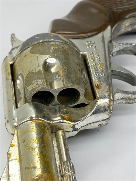 Vintage Mattel Shootin Shell Snub Nose 38 Private Detective Toy Gun