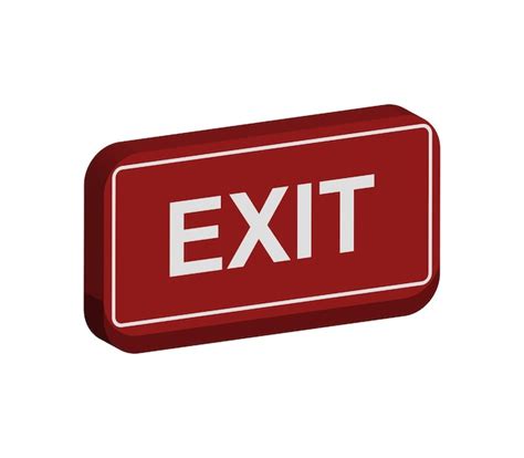 Premium Vector Exit Sign